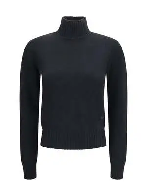 AMI Paris De Coeur Turtleneck Sweater - Black