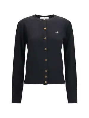 VIVIENNE WESTWOOD Bea Wool Cardigan - Black