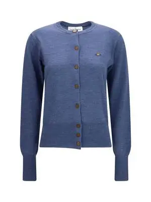 VIVIENNE WESTWOOD Bea Wool Cardigan - Blue