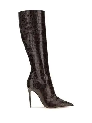 Paris Texas Vera Crocodile-effect Tall Boots