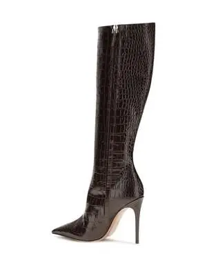Paris Texas Vera Crocodile-effect Tall Boots