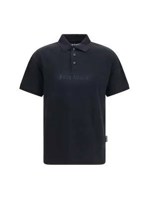 Palm Angels Cotton Polo With Embroidered Logo