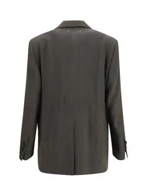 GOLDEN GOOSE Double-breasted Blazer With Drawstring