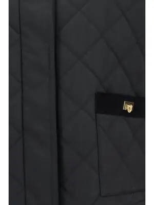 FERRAGAMO Padded Jacket With Gancini Buckles