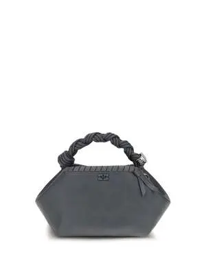GANNI Small Bou Woven Handbag - Blue