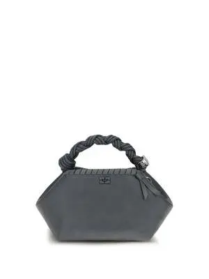 GANNI Small Bou Woven Handbag - Blue