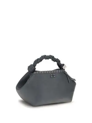 GANNI Small Bou Woven Handbag - Blue