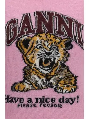 GANNI Wool Graphic Sweater