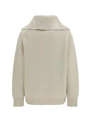 Malo High-neck Sailor Sweater With Buttons