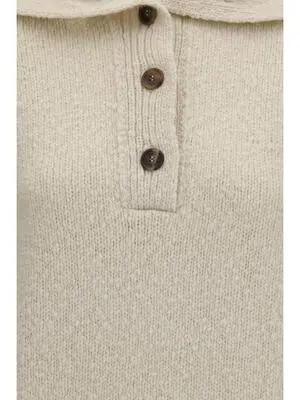 Malo High-neck Sailor Sweater With Buttons