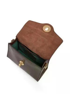 THE BRIDGE Twist-lock Leather Tote Bag