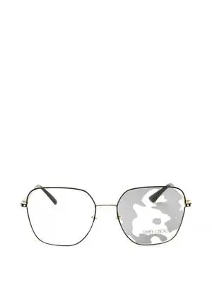 JIMMY CHOO Geometric Frame Eyeglasses - Black