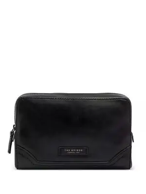 THE BRIDGE Matteo Leather Clutch Bag - Black