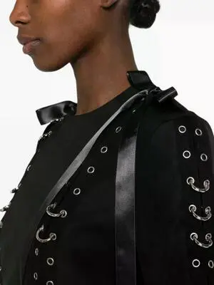 Simone Rocha Grommet Ring-embellished Top