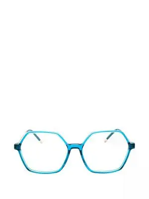 Furla Hexagonal Frame Eyeglasses - Blue