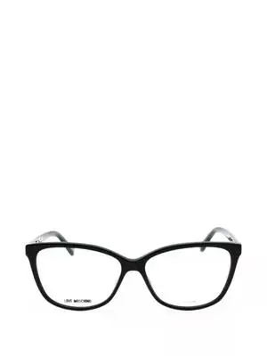 Moschino Rectangle-frame Glasses - Black
