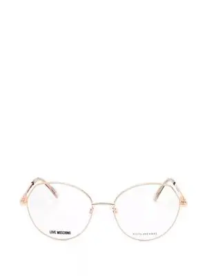 Moschino Round-frame Glasses - Gold