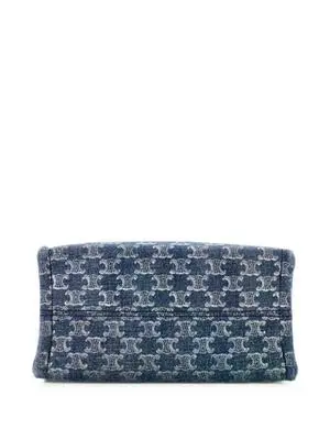 Celine Cabas Thais Triomphe Printed Canvas Small Tote Bag