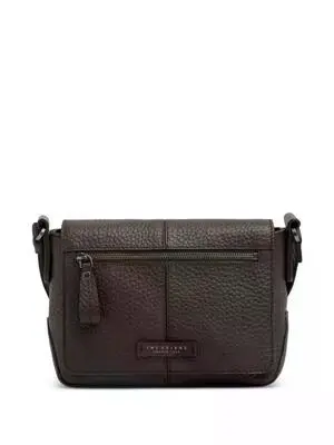 THE BRIDGE Manfredi Leather Messenger Bag - Brown