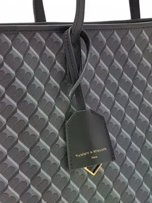 TAMMY & BENJAMIN Monogram Zip-top Tote Bag