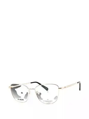 Moschino Cat-eye Frame Glasses - Gold