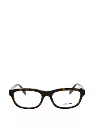 Burberry Tortoiseshell-effect Rectangular-frame Glasses - Brown