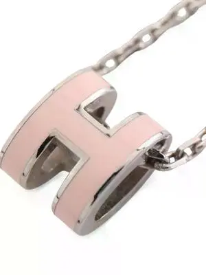 Hermès 2010s Mini Pop H Necklace - Silver