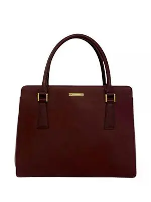 Burberry 1990-2010 Leather Handbag - Red
