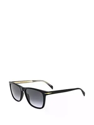 DB EYEWEAR BY DAVID BECKHAM Rectangle-frame Sunglasses - Black