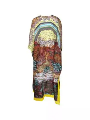 VLISCO DIALOGUES Printed V-neck Dress