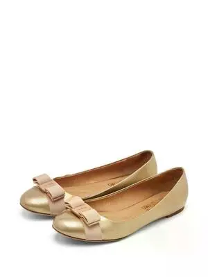 FERRAGAMO Vara Bow Ballet Flats - Gold