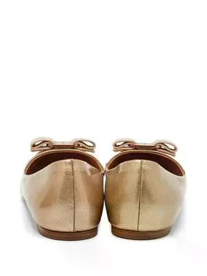 FERRAGAMO Vara Bow Ballet Flats - Gold