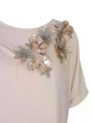 LOODYANA Layered Maxi Dress With Bead Embellishment