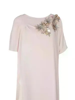 LOODYANA Layered Maxi Dress With Bead Embellishment