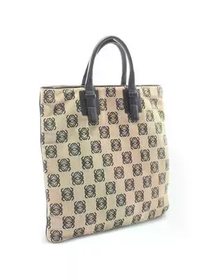Loewe 2000s Anagram Tote Bag - Neutrals