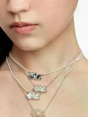 YVMIN Crystal-embellished Bear Necklace
