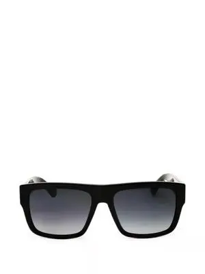 Moschino Rectangular Frame Sunglasses With Logo Plaque