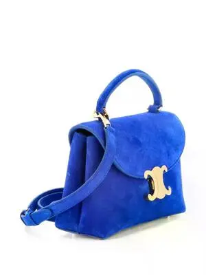 Celine Nino Top Handle Bag Suede Teen Shoulder Bag