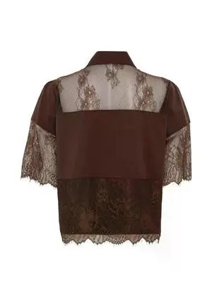 BLUGIRL Lace-panelled Shirt