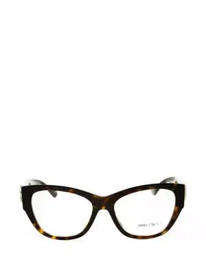 JIMMY CHOO Cat-eye Frame Glasses - Brown