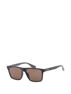 Calvin Klein Matte Rectangle Sunglasses