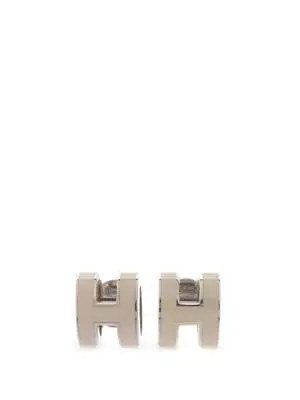 Hermès Mini Pop H Earrings - Silver