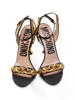 Moschino Baroque Sculptural High Heel Sandals