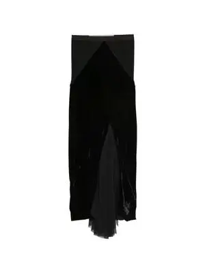 Rick Owens Panelled-design Midi Skirt