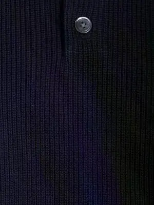 ALEX MILL Ribbed-knit Polo Shirt