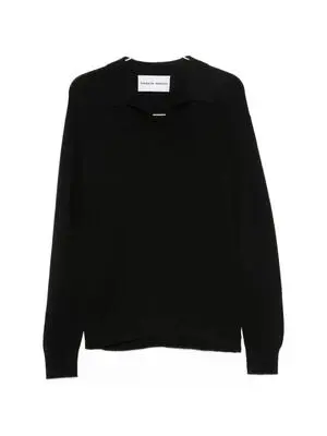 EMERSON RENALDI Spread-collar Sweater - Black