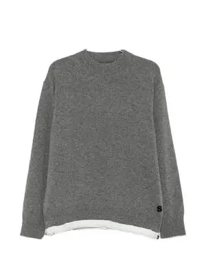 Sacai Logo-patch Drawstring Sweater