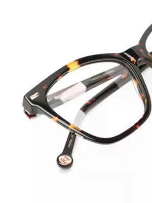 Carolina Herrera Tortoiseshell-effect Cat-eye Frame Glasses