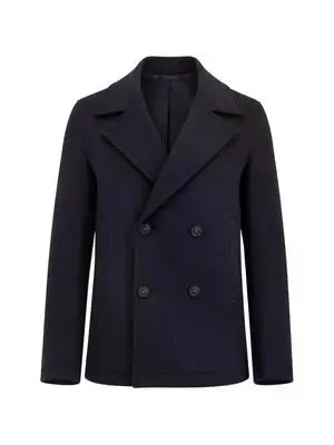 MANUEL RITZ Double-breasted Peacoat - Blue