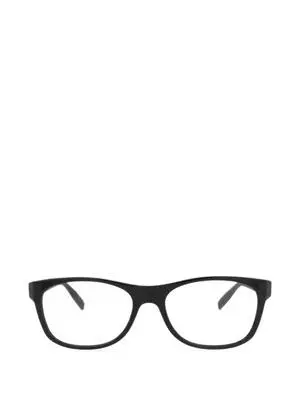 Montblanc Logo-plaque Square-frame Glasses - Black